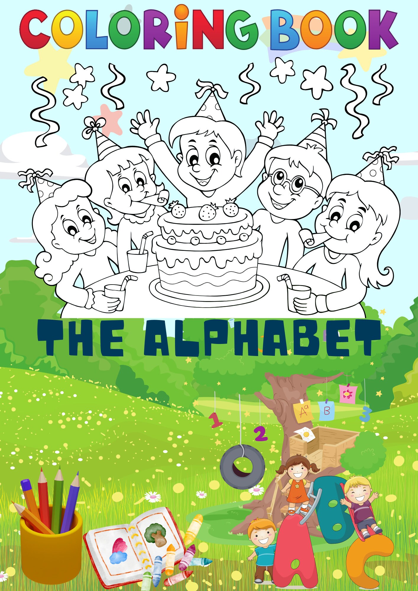 Kids Coloring Book, Downloadable, Learning, Kids Fun - Etsy