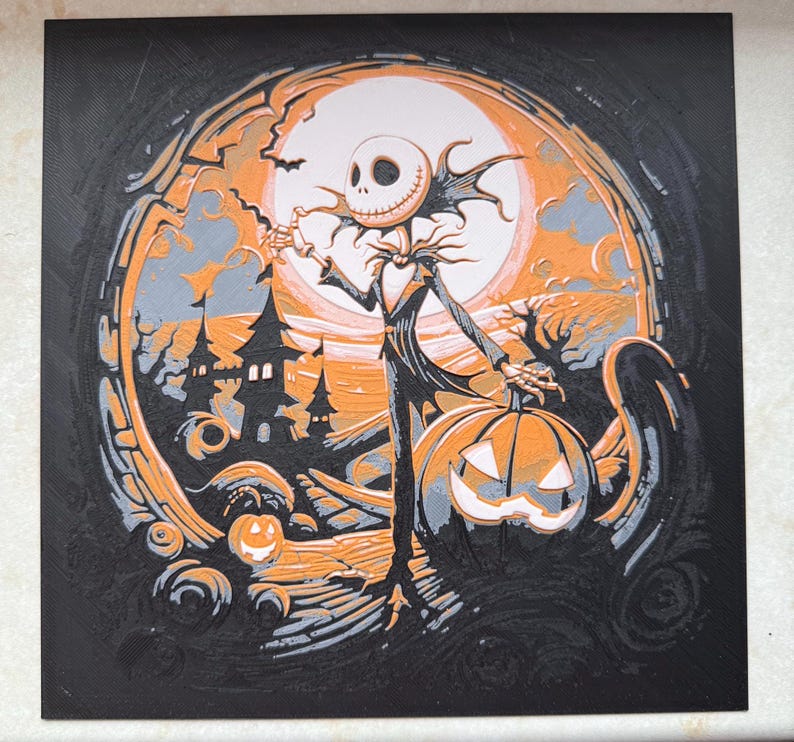 Jack Skellington Picture Decoration - Etsy
