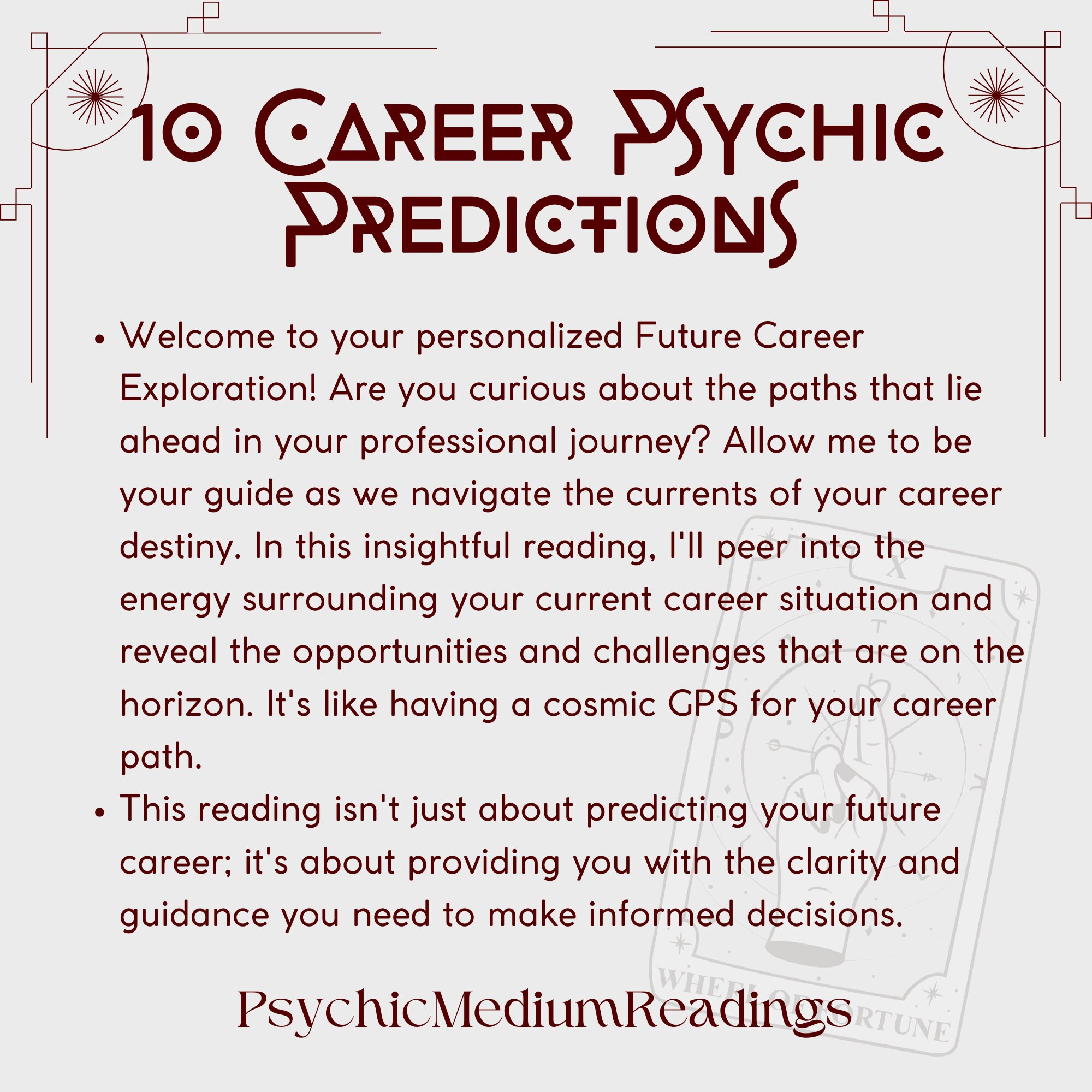 10 Career Predictions, 10 Career Reading, Psychic Predictions, Finance ...