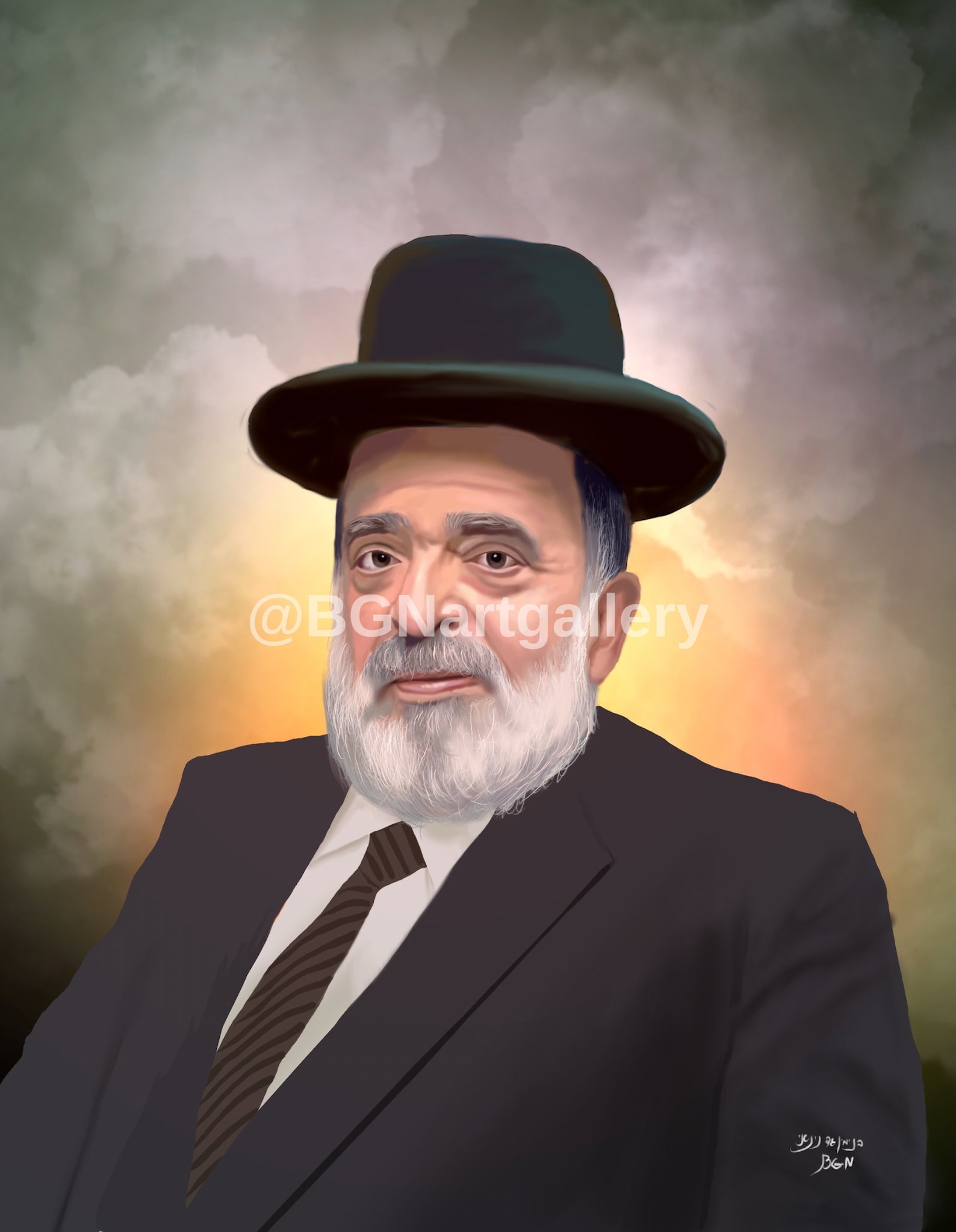 Jewish Art Rabbi Ben Zion Abba Shaul - Etsy