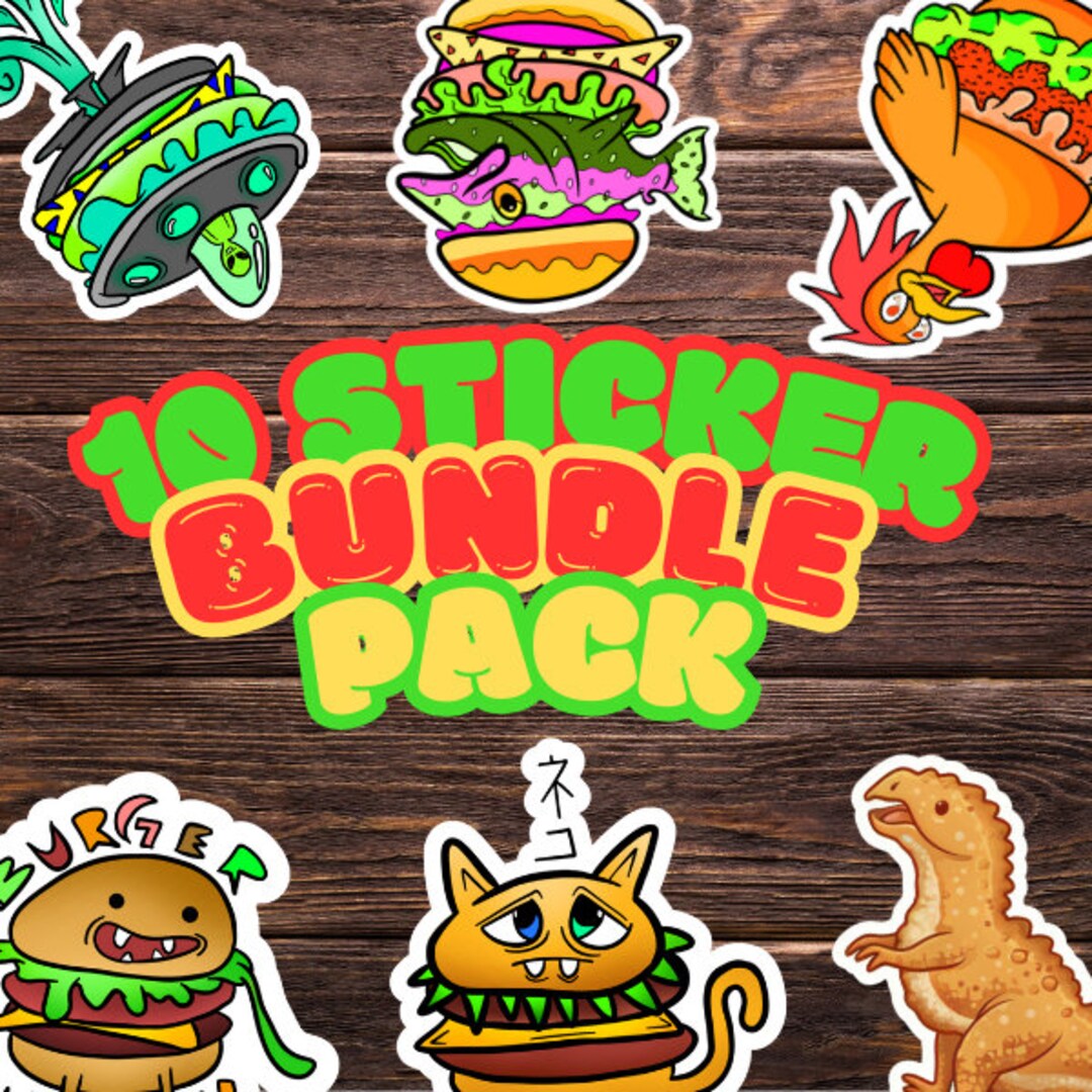 10 Sticker Bundle Pack / Choose Any 5 Stickers for a Discounted Price ...