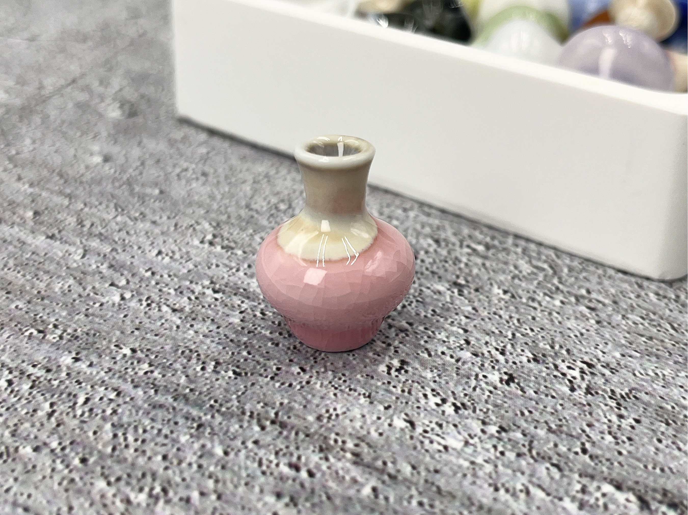Miniature Glazed Ceramic Vase, Mini Vases, Unique Tiny Vases, Small Glazed Vase Dollhouse Decor ...