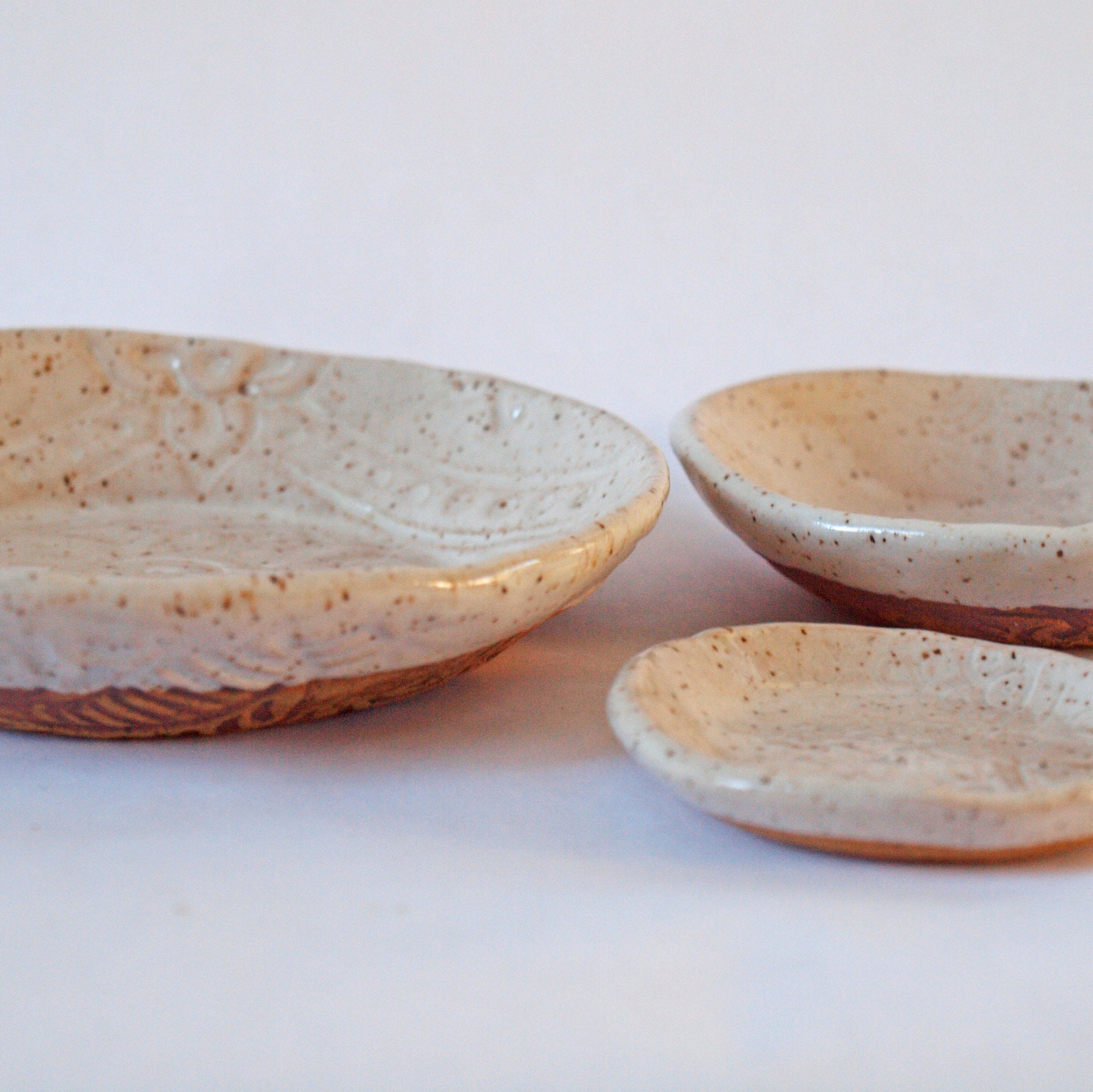 Handmade Pottery Mini Dishes Nature Inspired Ceramic Dishes | Etsy