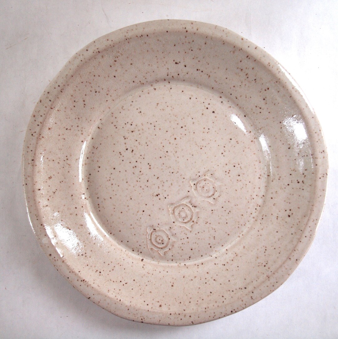 Pottery Plates, 2 Handmade 8" Plates, Ceramic Dinnerware, Luncheon ...