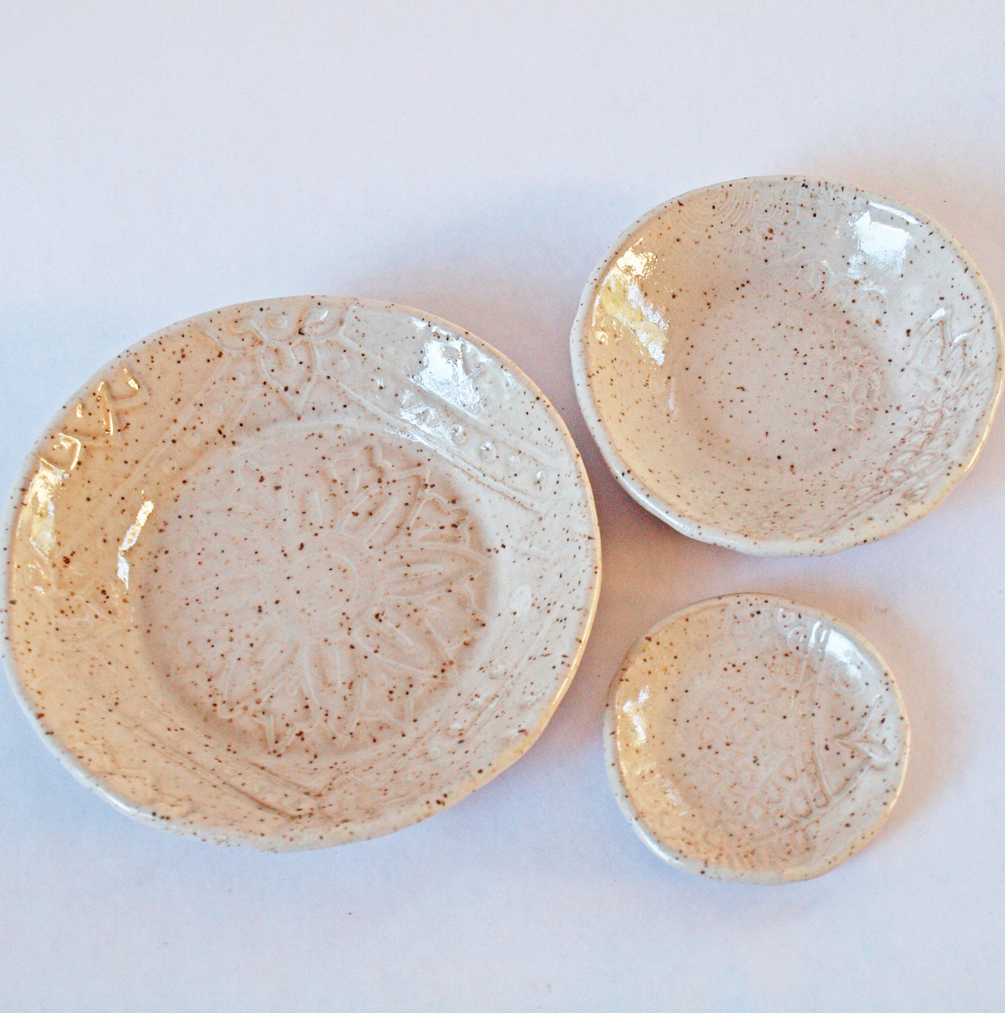 Handmade Pottery Mini Dishes Nature Inspired Ceramic Dishes | Etsy