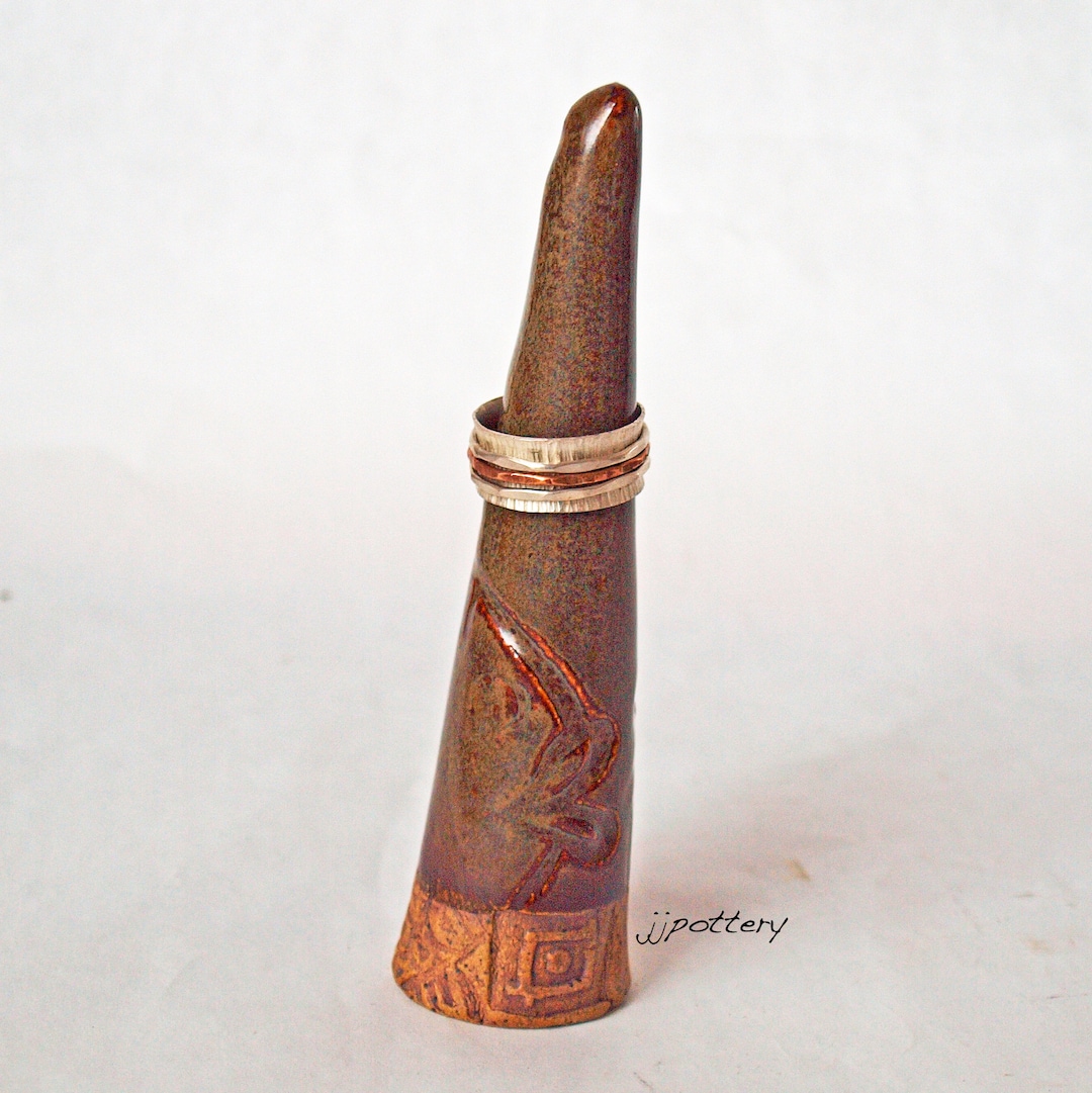 Ring Cone, Handmade Pottery Ring Stand, Ceramic Ring Display Stand - Etsy