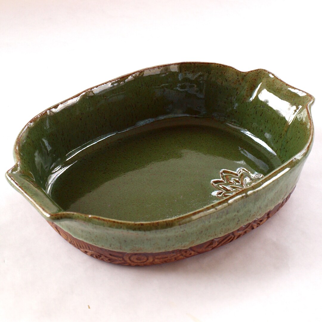 Pottery Baking Dish, Ceramic Casserole Dish, Handmade Serving Dish - Etsy