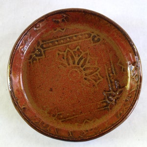 Pottery Dinnerware, 2 Small Plates, Handmade Ceramic Luncheon Plate Set ...