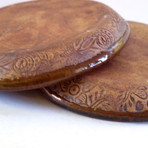 Pottery Dinnerware, 2 Small Plates, Handmade Ceramic Luncheon Plate Set ...