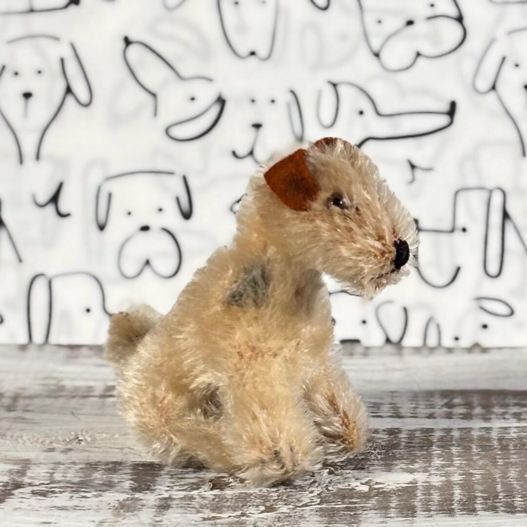 Vintage 1950's Steiff - 4" Sitting Foxy Fox Terrier (series 3310) - Etsy