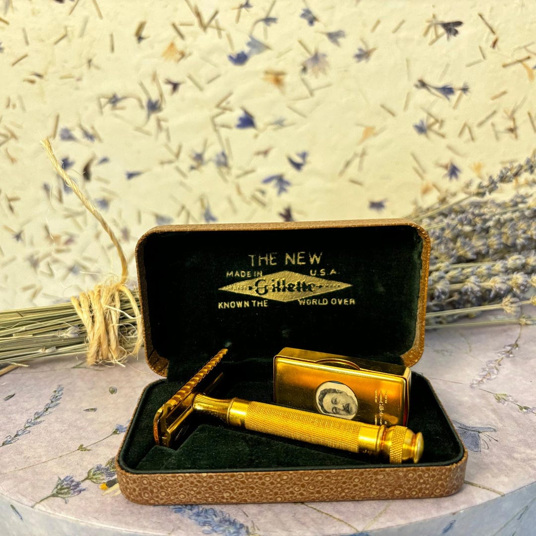 1920 Gillette Safety Razor With Original Blade Case - Etsy
