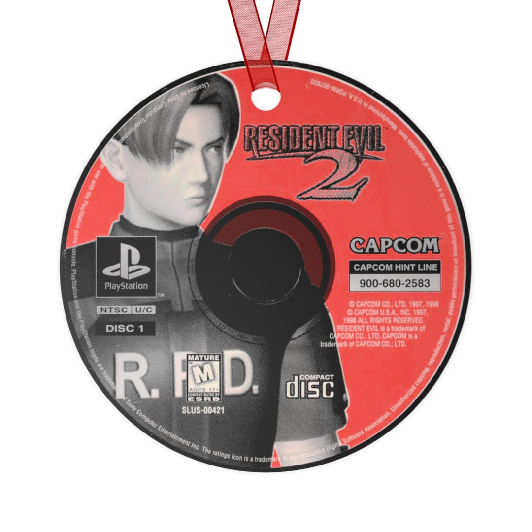 Metal Ornaments, Resident Evil 2 Disc 1 and 2, Leon and Claire, Horror ...