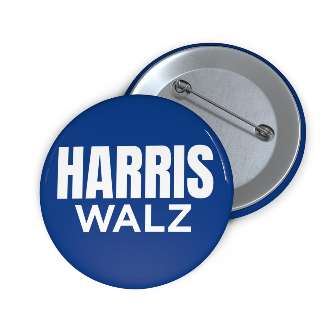 Kamala Harris Button, Harris Button, Harris Walz Buttons, Vote Blue - Etsy