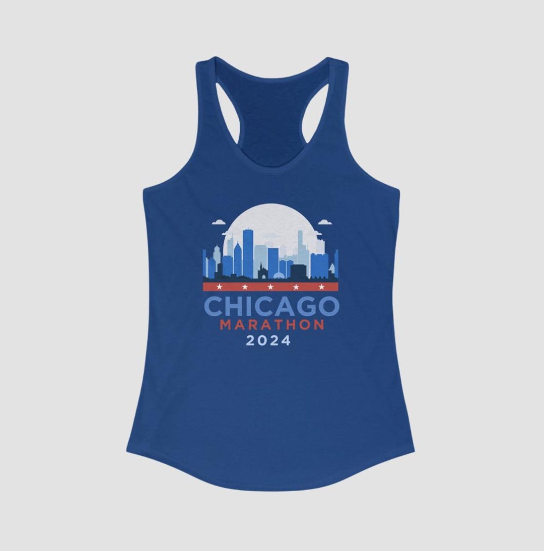 Chicago Marathon 2024 Tank Top, Women's Running Shirt for Chicago ...