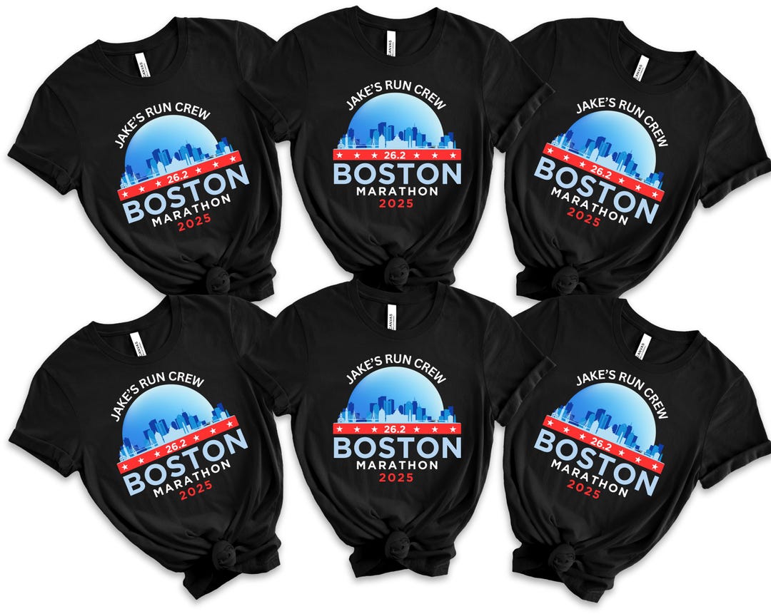 Custom Boston Running Crew Shirt, Family Matching Shirts, Group ...