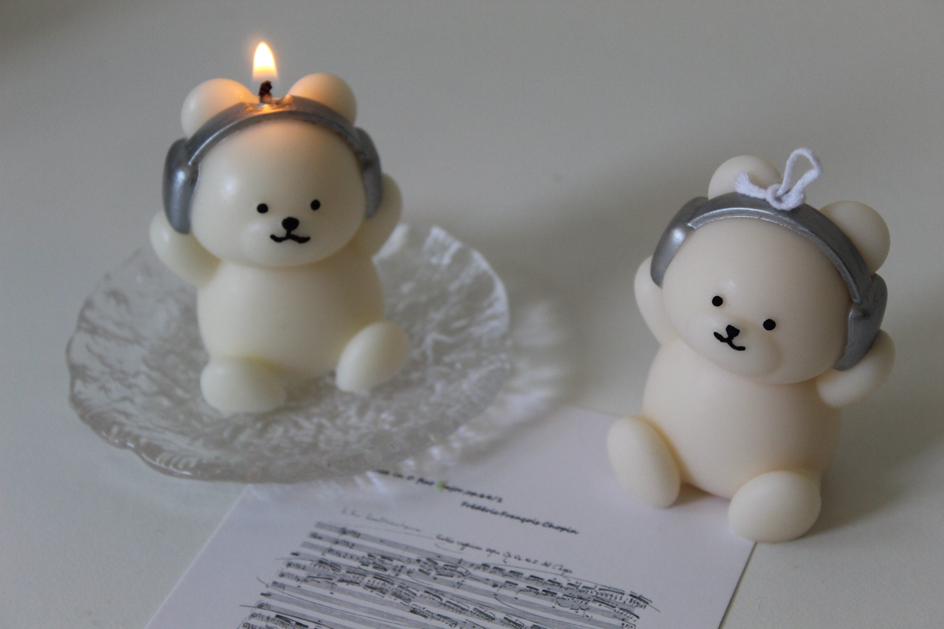 Music is My Life Headphone Bear Cute Candle Unique Gift Ideas Funny ...