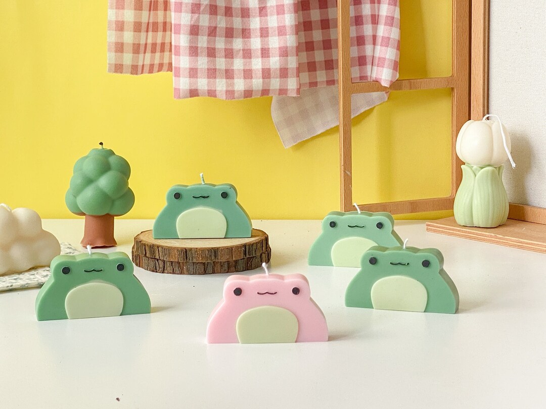 Frog Candle Froggy Cute Candles Unique Candles Desk Decoration - Etsy