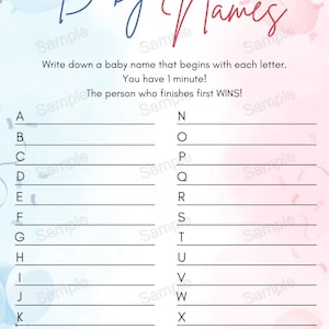 Bilingual Gender Reveal Party Games. English-spanish - Etsy