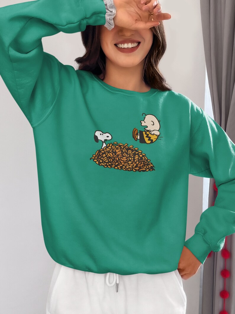 Adorable Snoopy and Charlie Brown Fall Sweatshirt Cute Peanuts ...