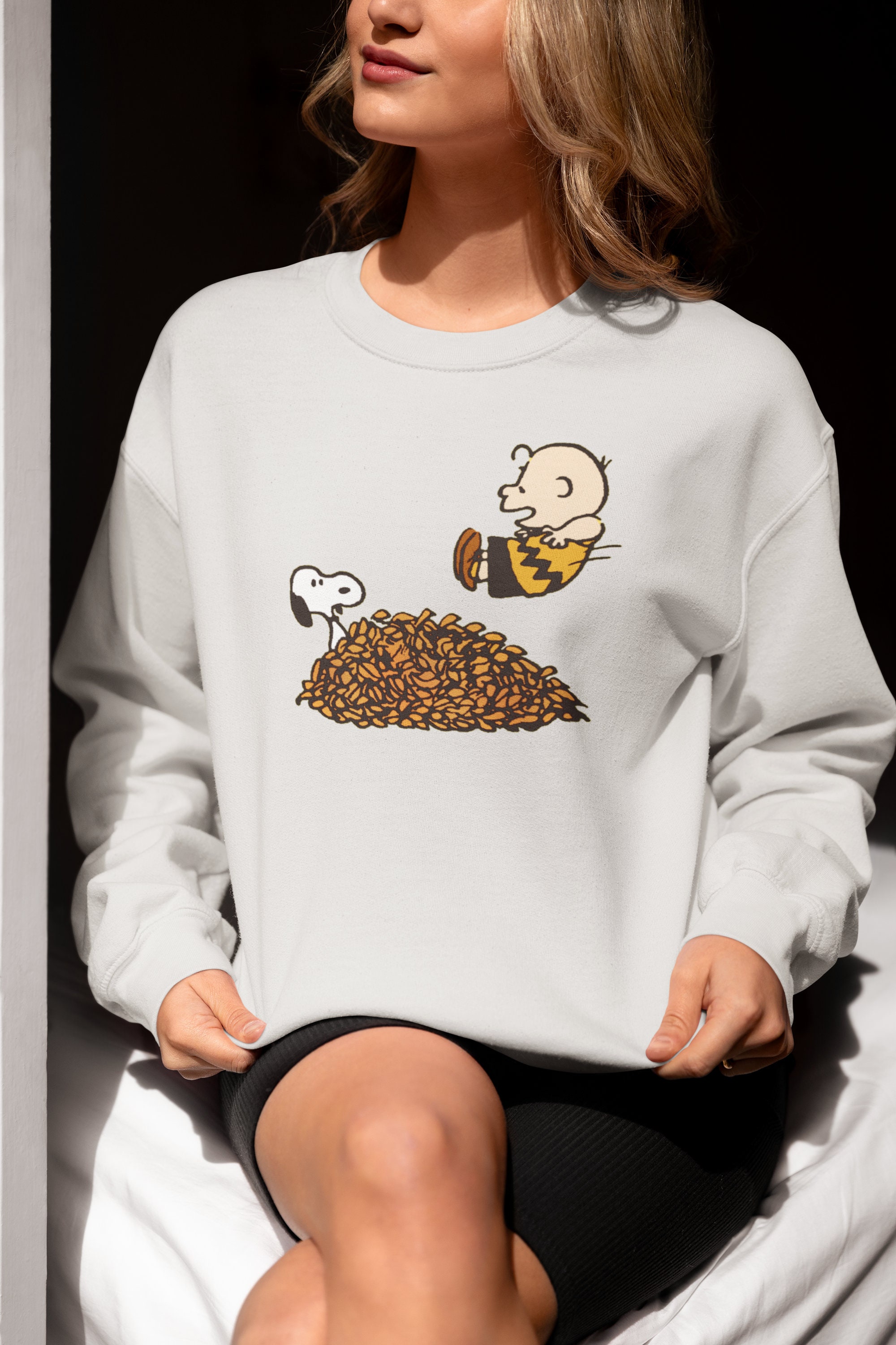Adorable Snoopy and Charlie Brown Fall Sweatshirt Cute Peanuts ...