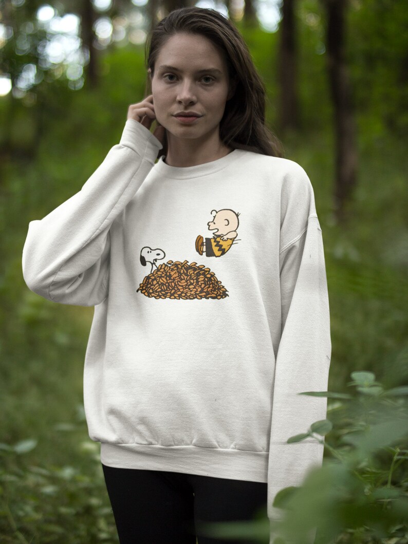 Adorable Snoopy and Charlie Brown Fall Sweatshirt Cute Peanuts ...