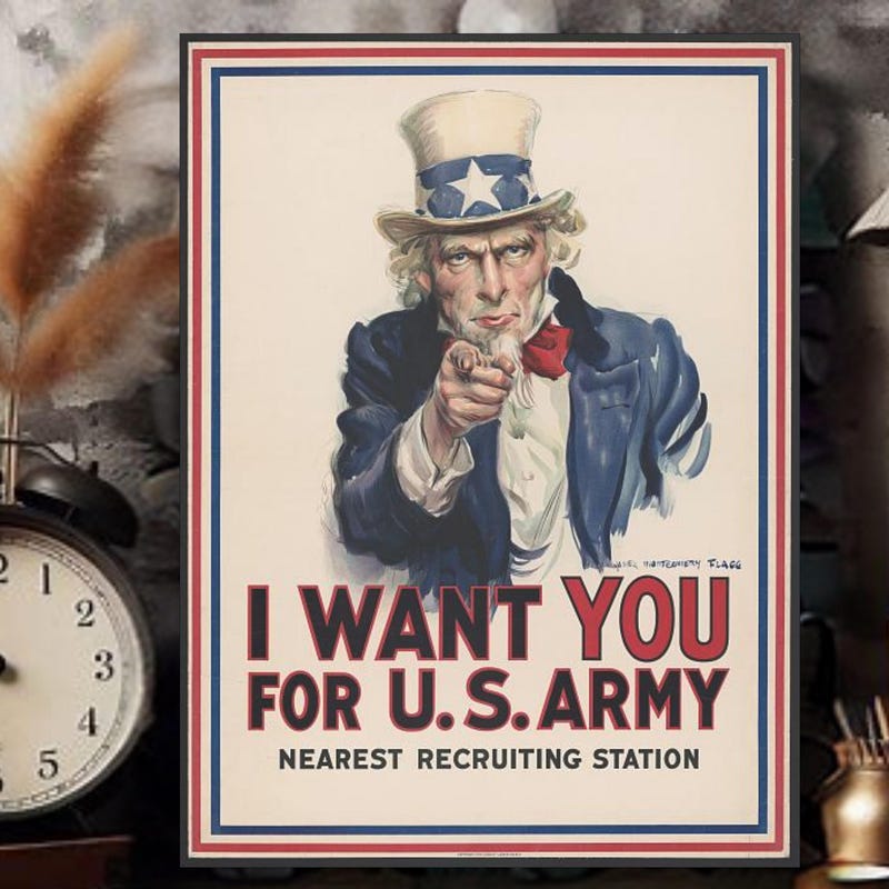 Uncle Sam Poster - Etsy