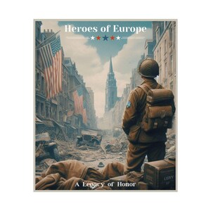 WW2 Vertical Poster | Heroes of Europe | Matte Finish - Etsy