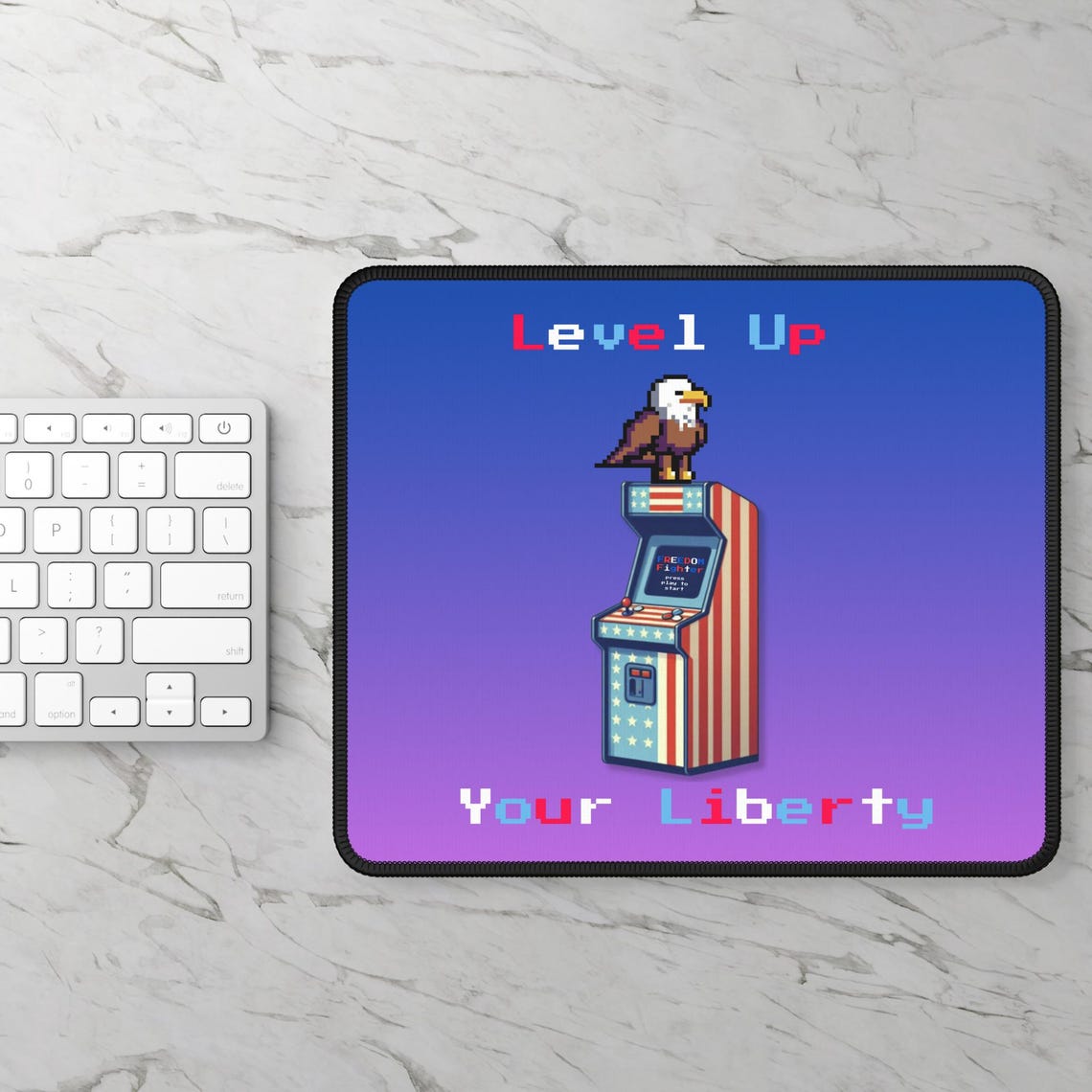 Retro Arcade Gaming Mouse Pad: Patriotic Eagle Design - Etsy