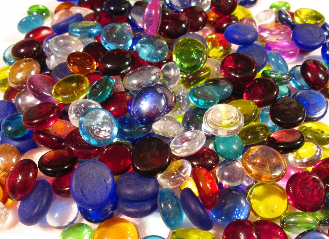 Mixed Glass Nuggets-1.5lbs-variety of Colors & Sizes. - Etsy