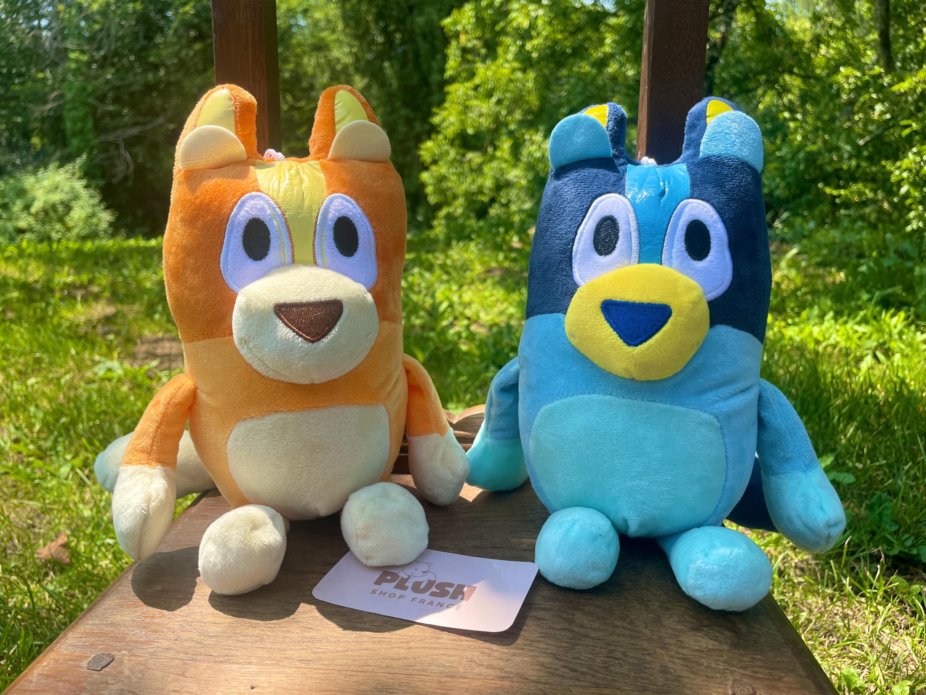 Bluey Family Plush Toys 2 Soft 28cm Bingo & Bandit, Cute Cartoon Dolls ...