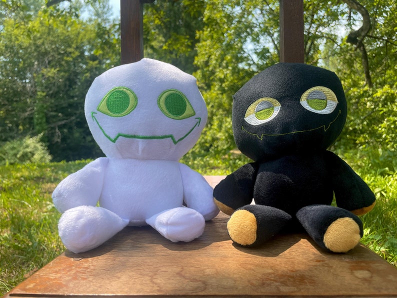 The Bobs Plush Adorable Bob Plush Toy the Bobs in Black or White, 20cm ...