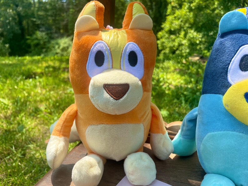 Bluey Family Plush Toys 2 Soft 28cm Bingo & Bandit, Cute Cartoon Dolls ...