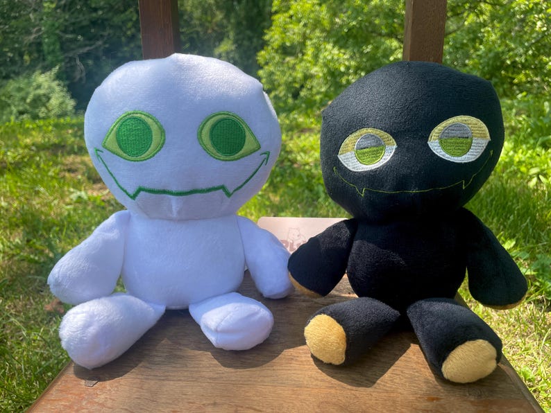 The Bobs Plush Adorable Bob Plush Toy the Bobs in Black or White, 20cm ...