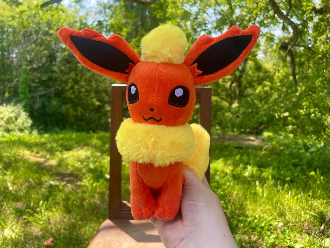 Flareon Plush Adorable Flareon Pokémon Plush Toy 20cm Flareon Plushie ...