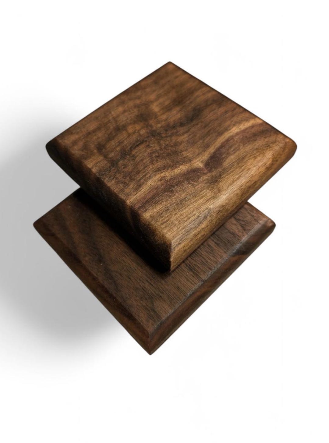 Premium Walnut Set of Coasters - Walnut Coasters - Premium Figured ...