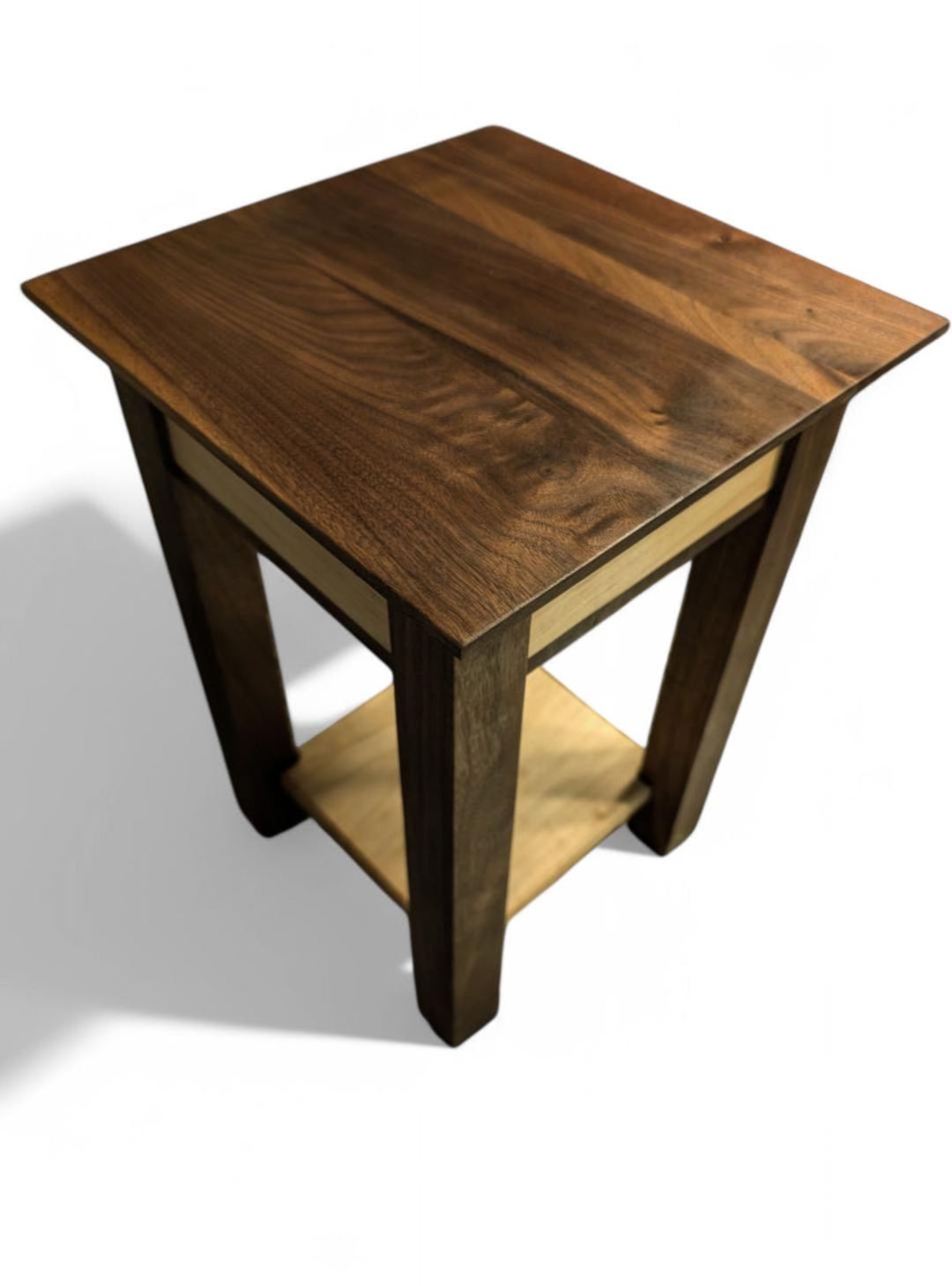 Custom Walnut and Maple Shaker Tables - Walnut Shaker End Table - Maple Shaker End Table ...