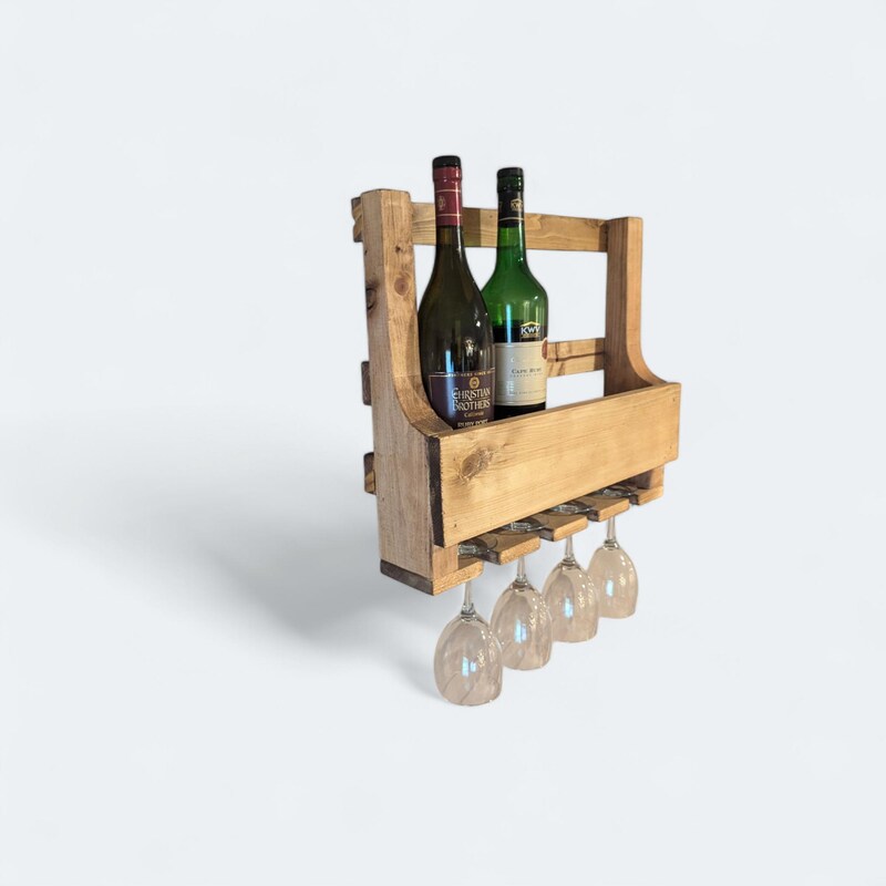 Rustic Wine Rack - Etsy