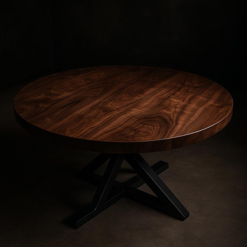 Round Wood Table 72inch - Etsy