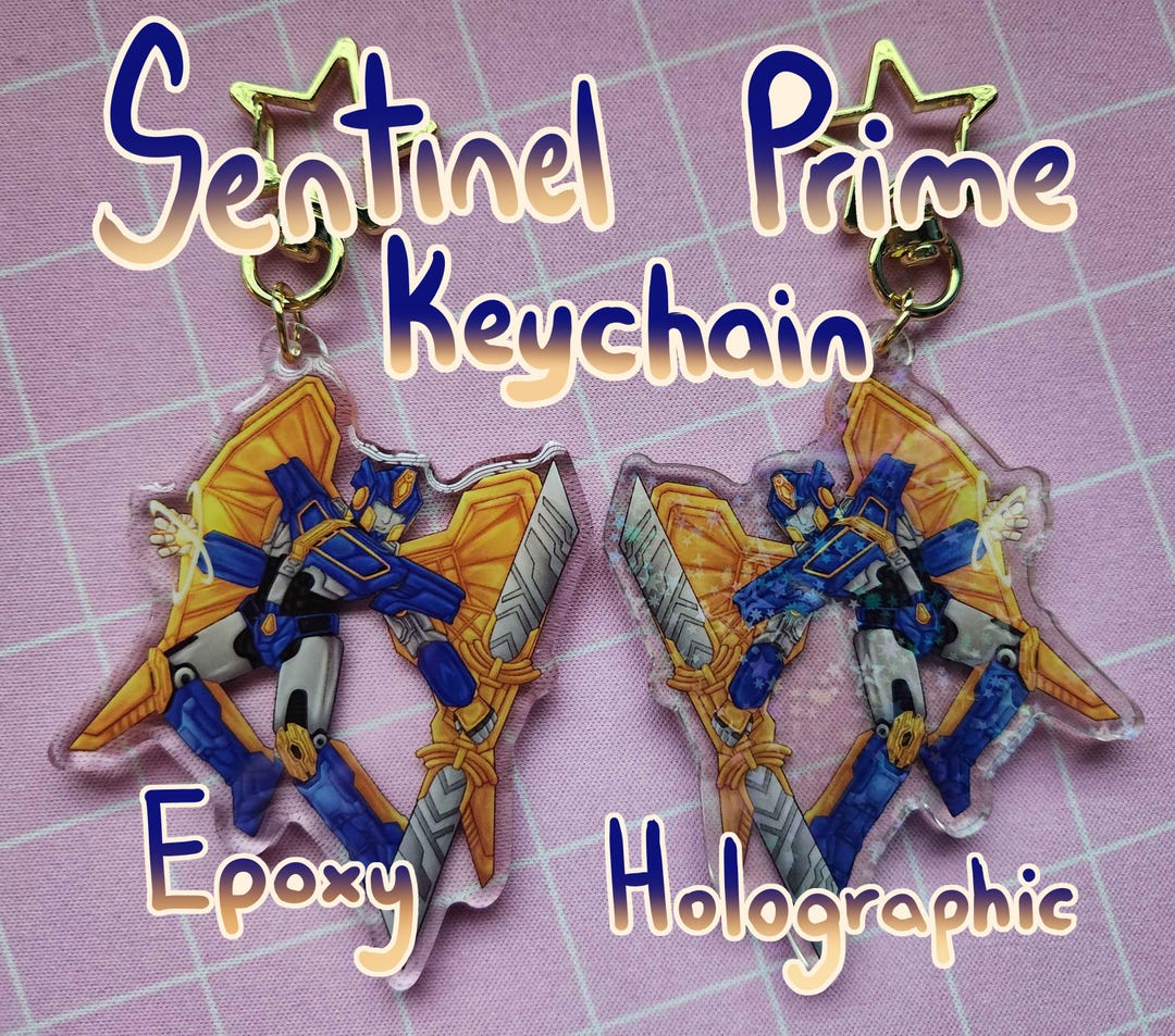 Sentinel Prime Holographic Epoxy Charm/keychain | Transformers One - Etsy