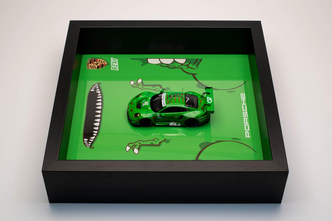 Porsche 911 RSR Lemans 2023 Rexy 3d Wall Art Framed Car Diecast Race ...
