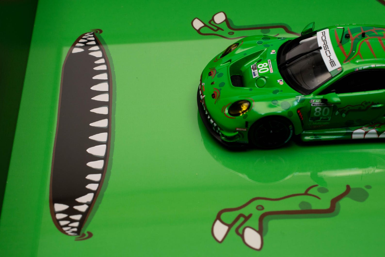 Porsche 911 GT3 R IMSA 2023 Rexy 3D Framed Car Decor Diecast Wall Art ...