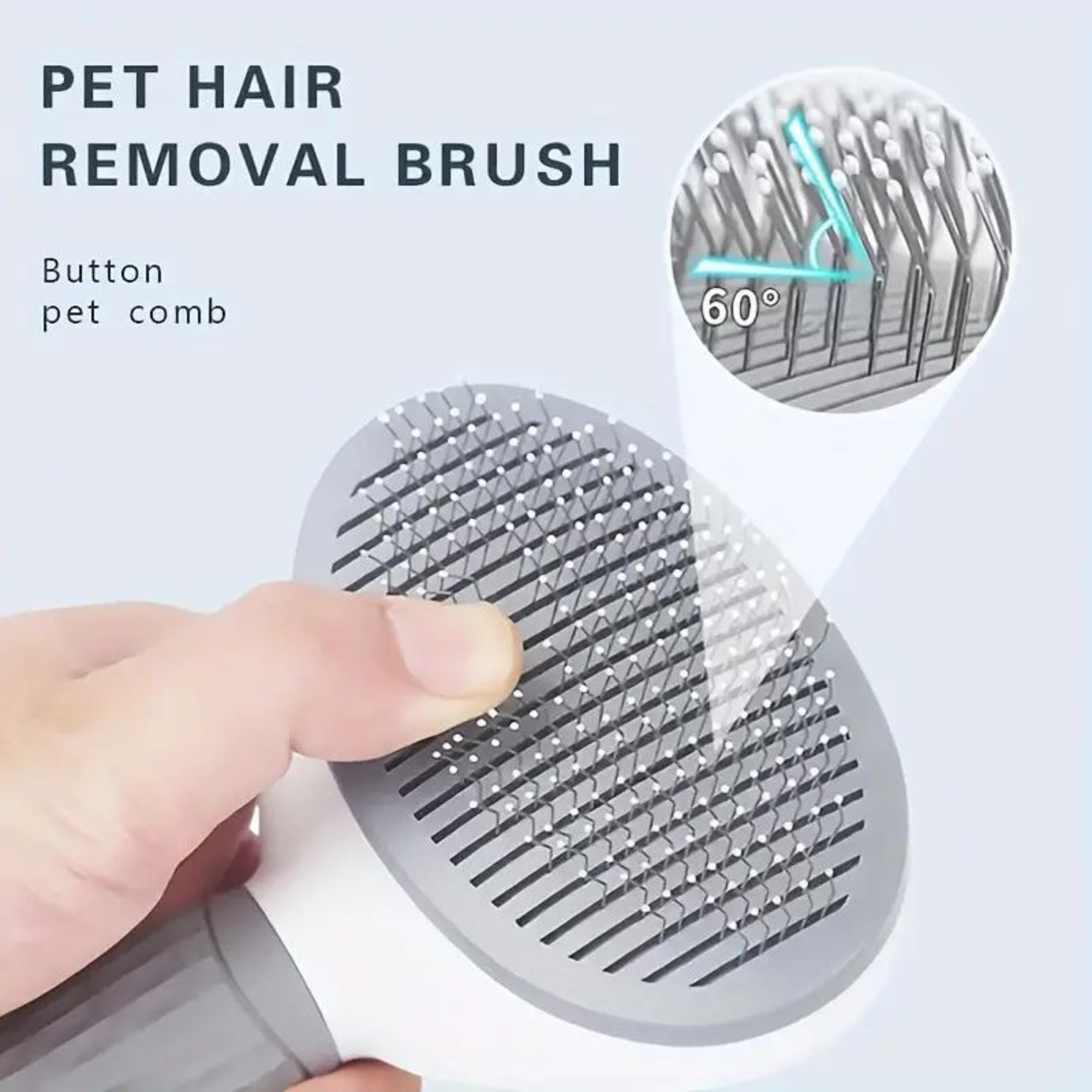 Dog Hair Brush,cat Hair Brush,pet Hair Remover,self-cleaning Comb for ...