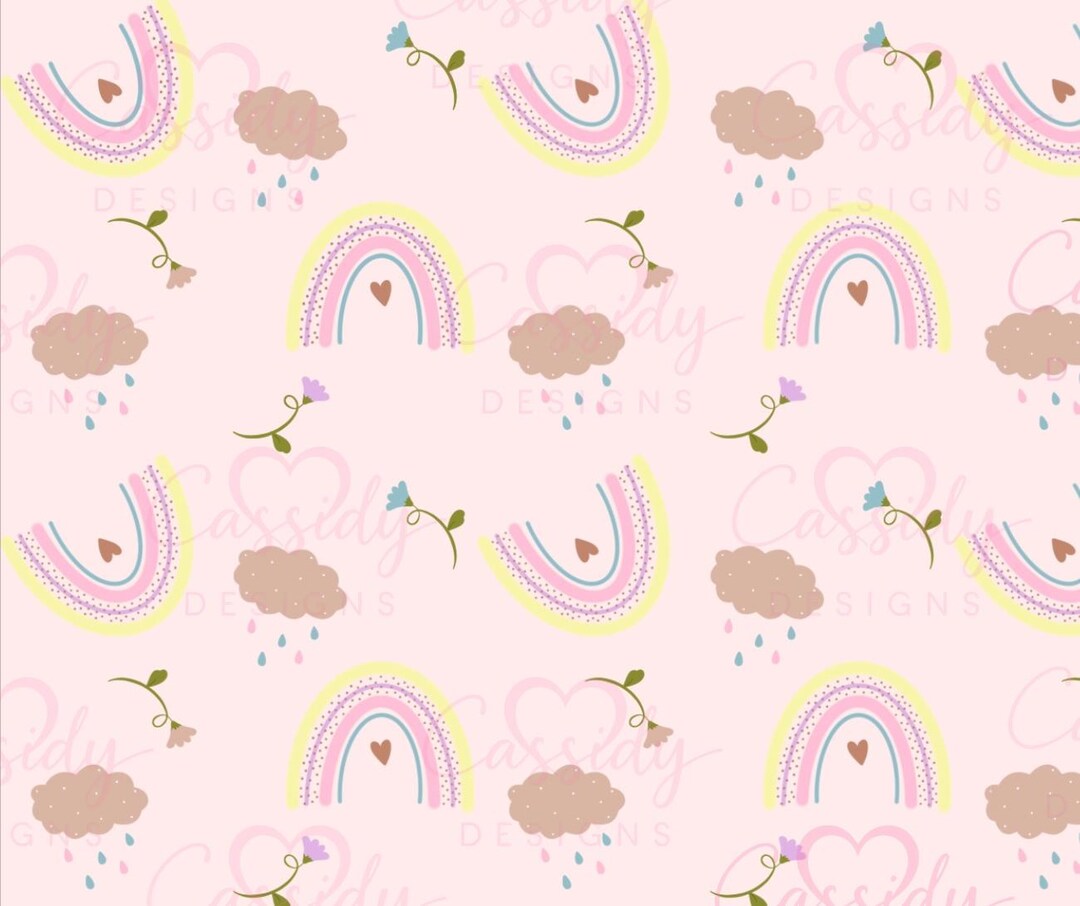 Spring Rainy Day Pattern PNG - Etsy