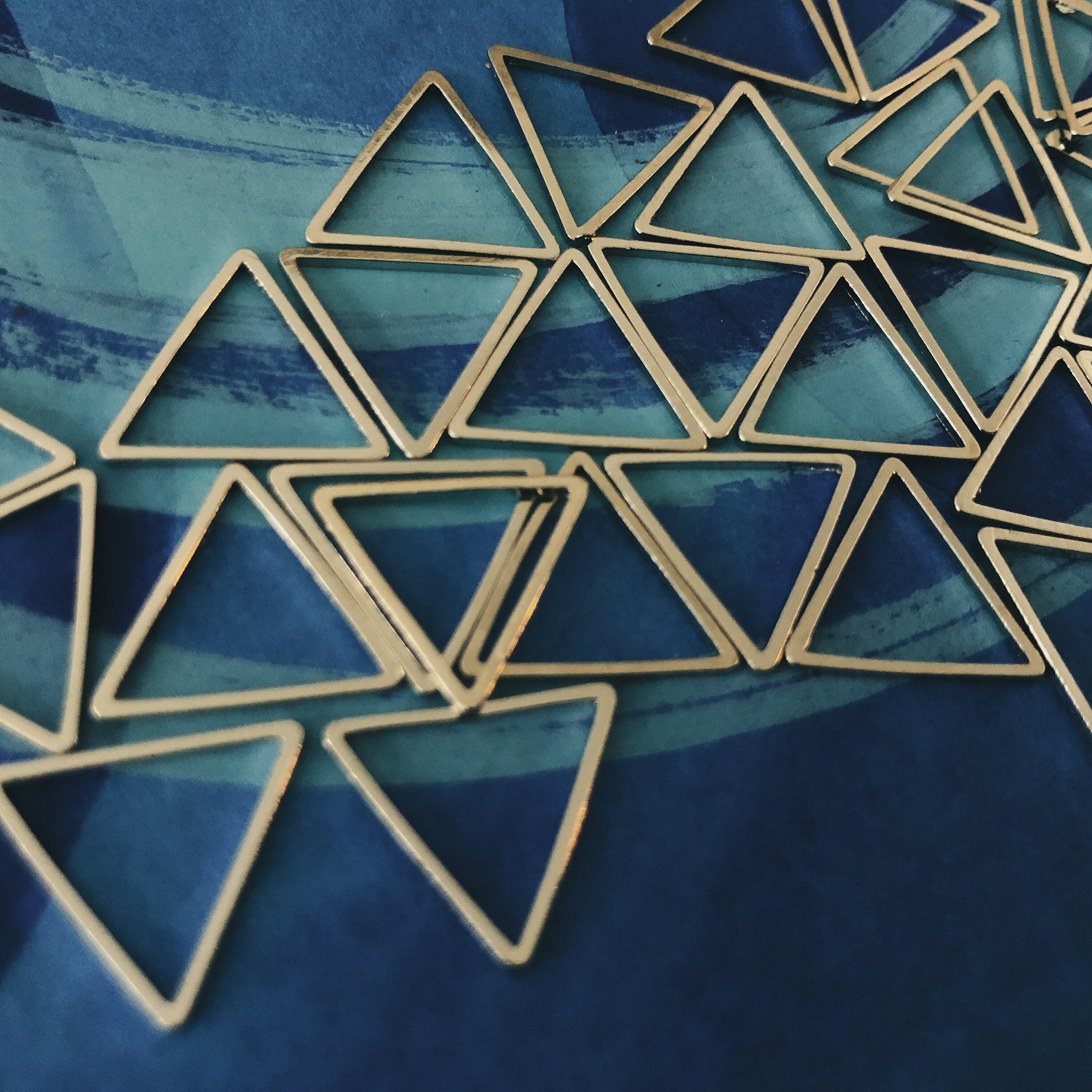 Small Silver Triangle Links | Triangle Connector Linking Rings | Silver ...