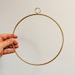 Circular Macramé Hoop | Wreath Frame | Circle Fiber Art Loom | Round ...