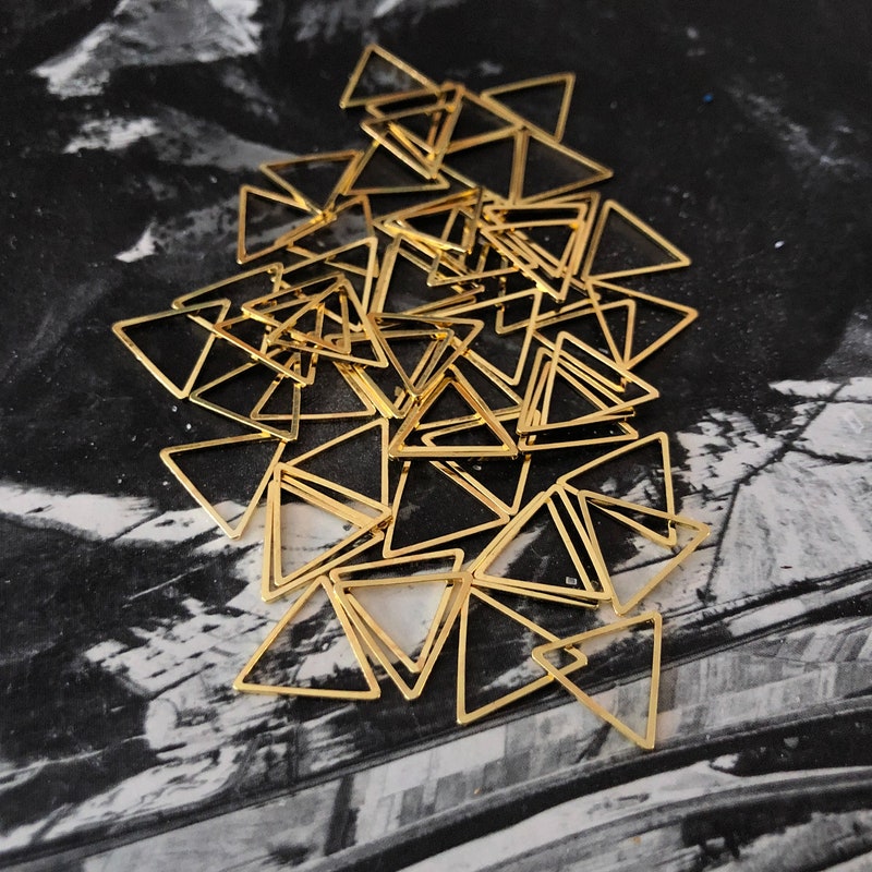 Triangle Hoops - Etsy