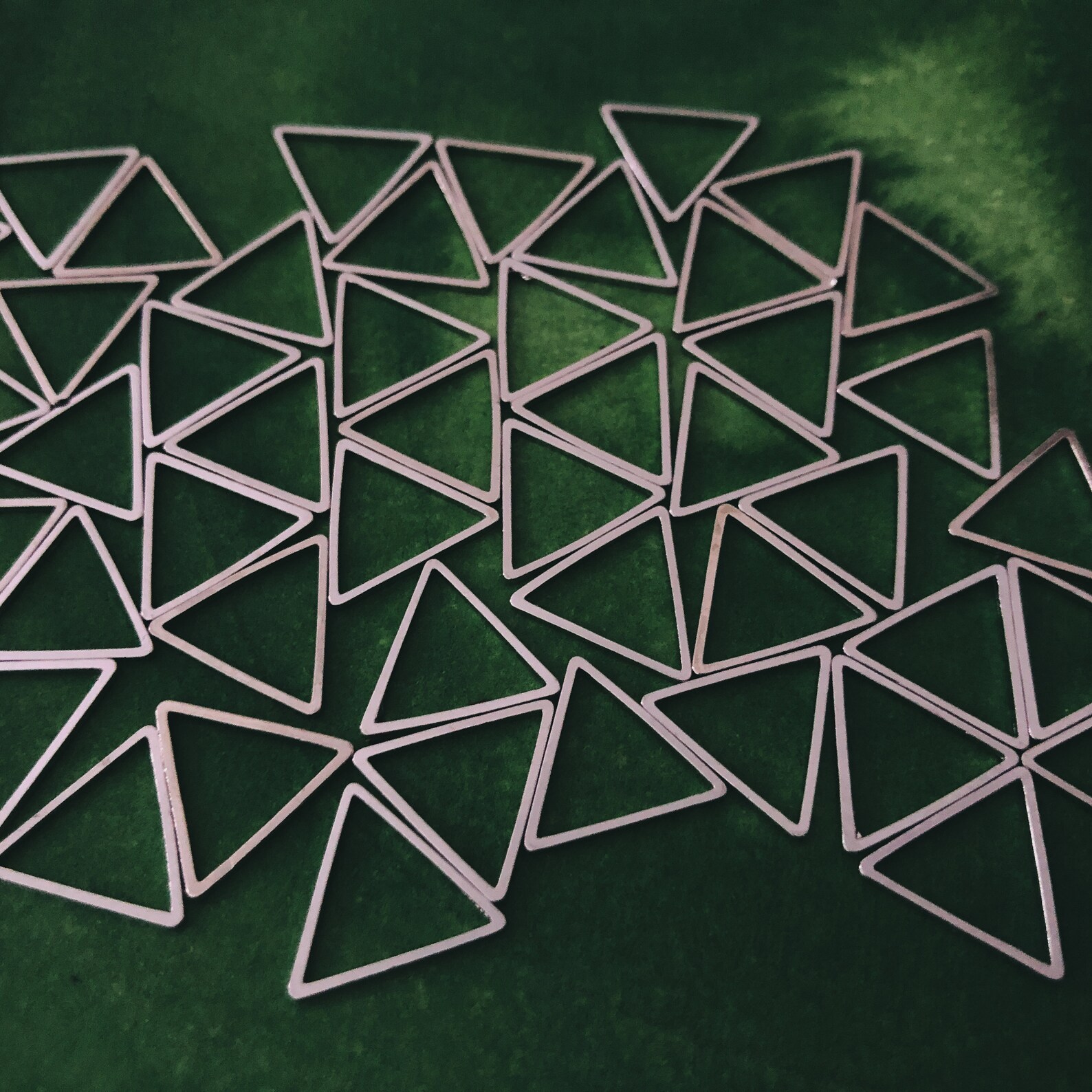 Small Silver Triangle Links Triangle Connectors Triangle - Etsy