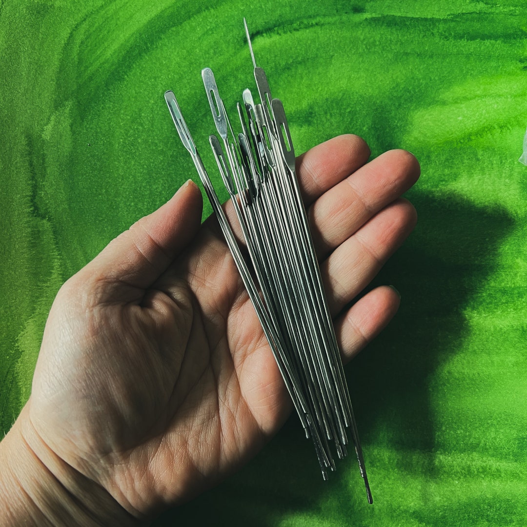 Large Blunt Needles Crafting Jewelry Fabric Looming Metalsmith Tool ...