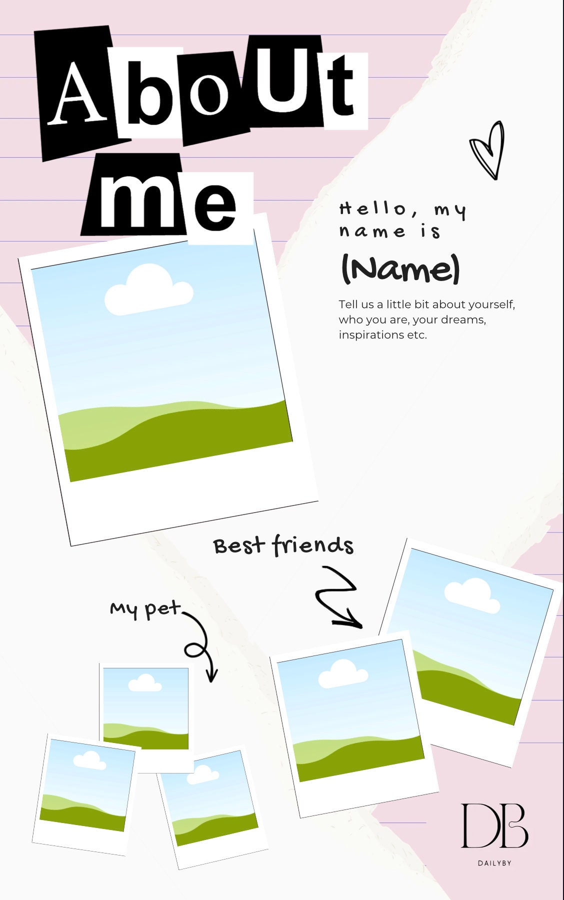 Editable Mean Book Canva Template - Etsy