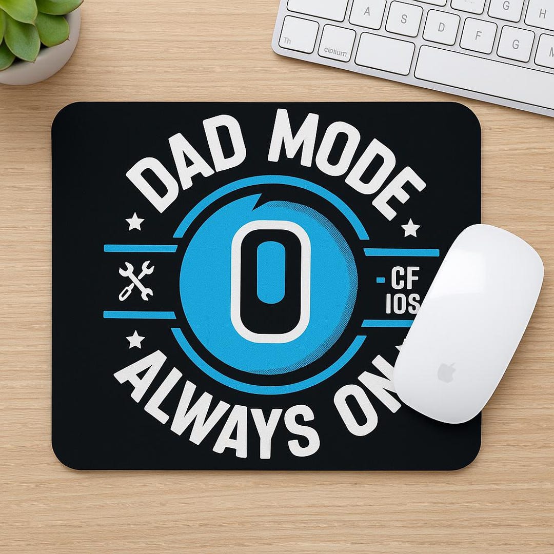 Dad Mode Mouse Pad - Fun Office Decor, Gift for Dads, Gamer Essentials ...